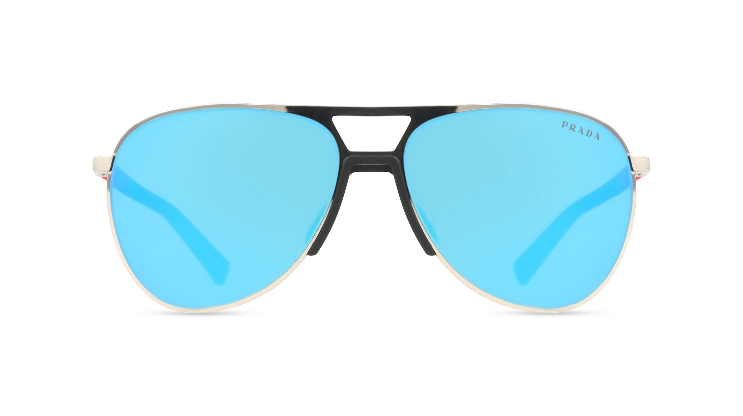 Prada Linea Rossa 0PS 53ZS in Silber / Grün Spiegel Blau - Fielmann