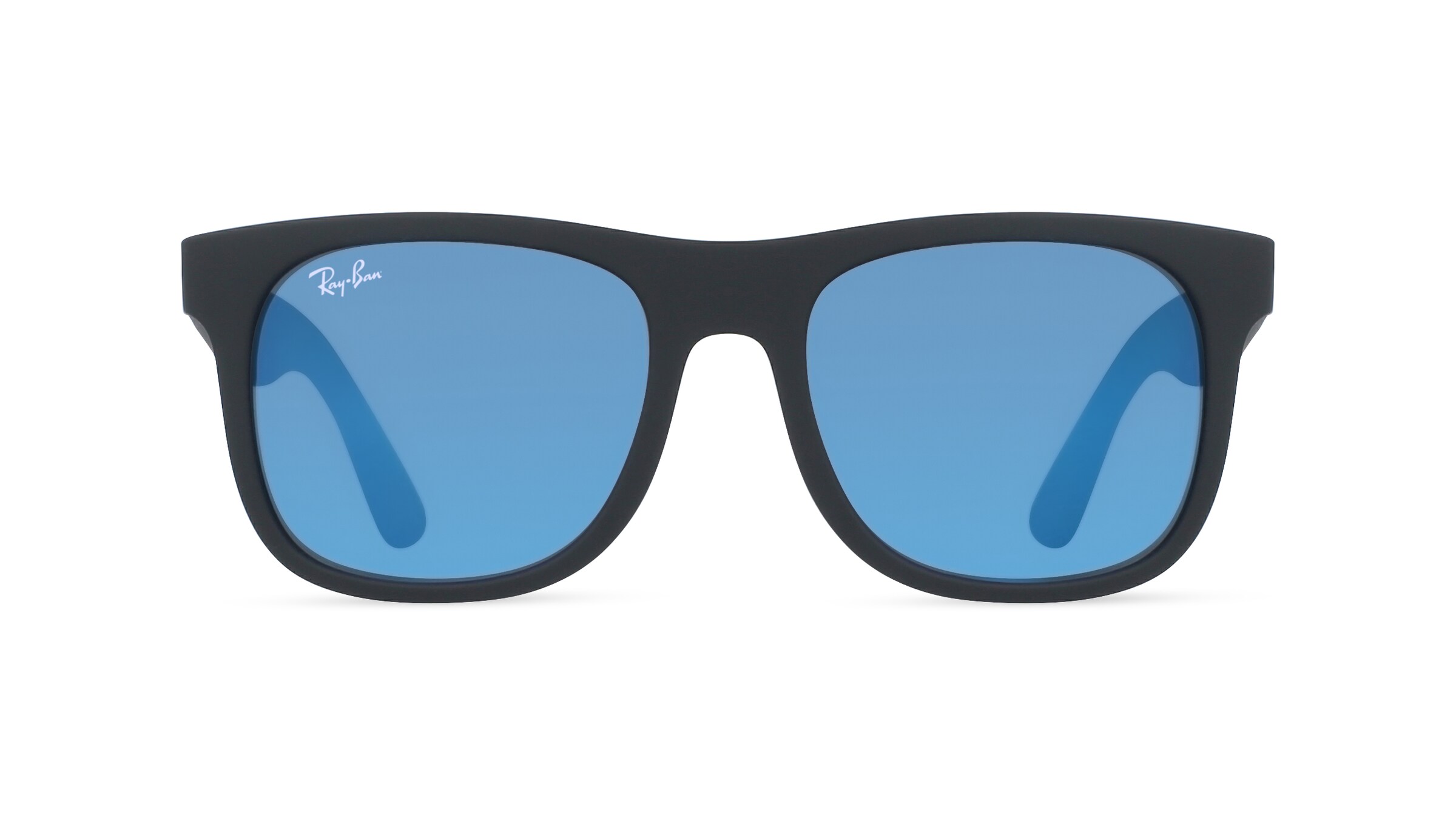 Ray-Ban Junior RJ 9069S JUSTIN in Schwarz Gummiert / Blau - Fielmann