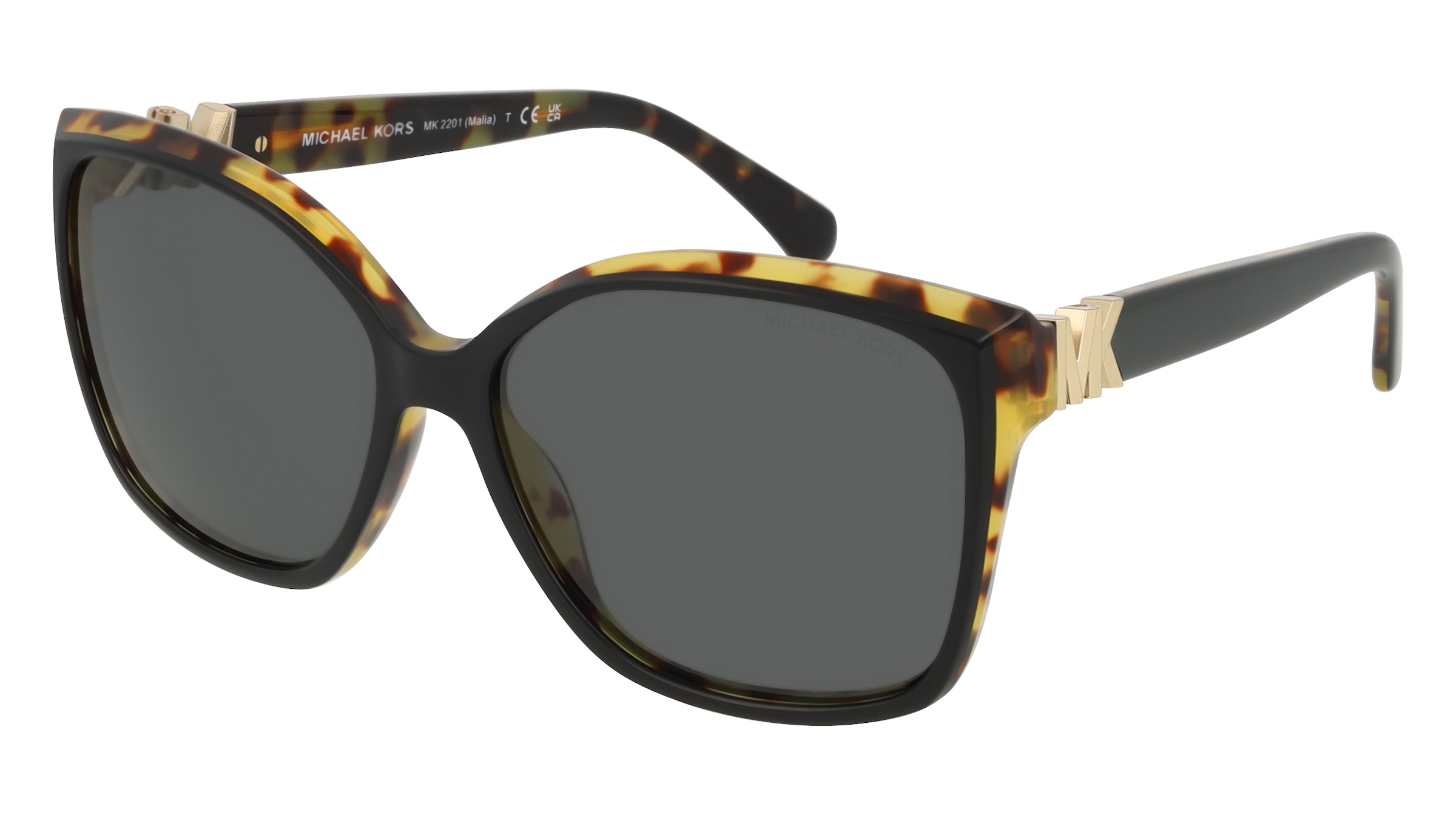 Michael Kors MK2201 in Schwarz Havanna / Grau Dunkel - Fielmann