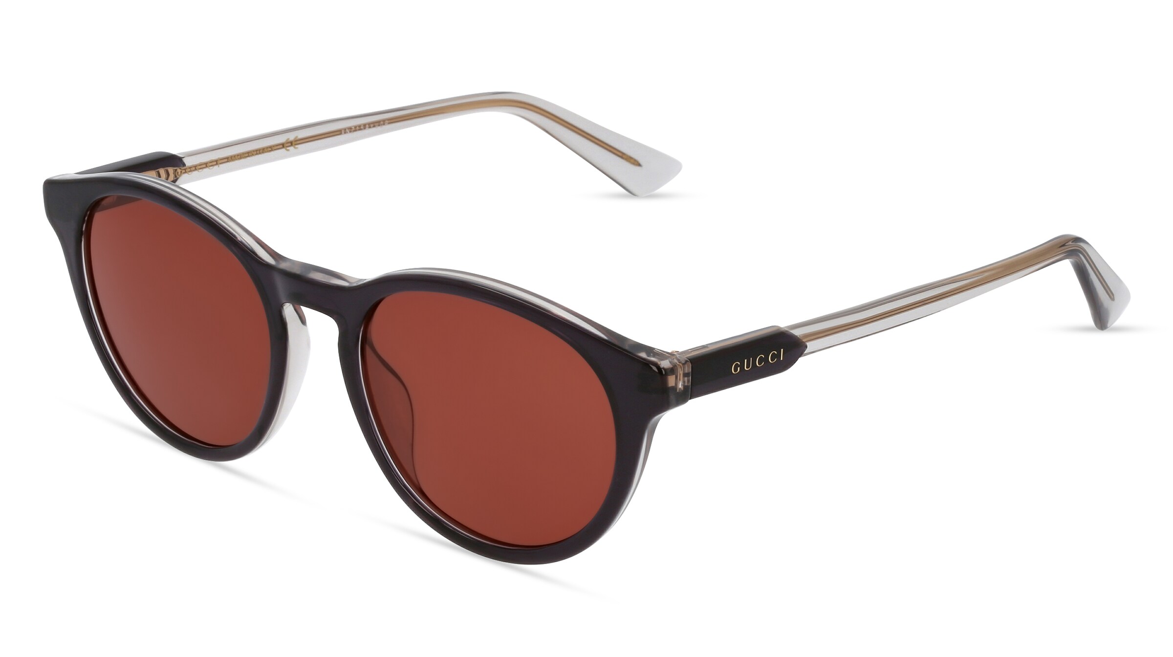 Gucci GG1119S w kolorze Szary Przezroczysty / Czerwony Pełny Kolor ...