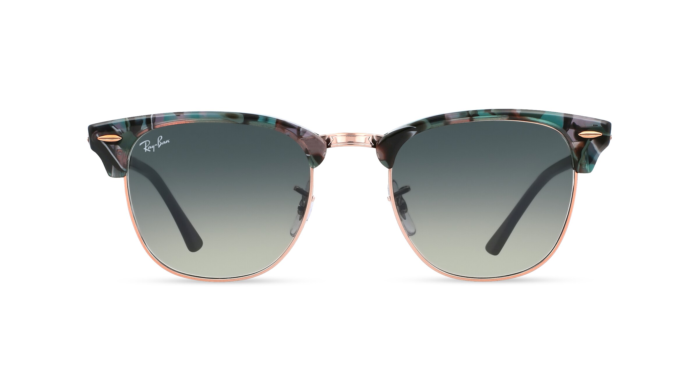 Ray-Ban RB 3016 CLUBMASTER w kolorze Zielony Hawana / Szary Gradient ...