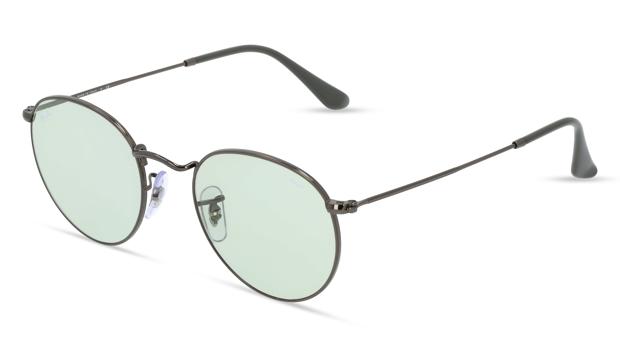 Ray-Ban RB 3447 ROUND METAL in Gun / Grün online kaufen - Fielmann